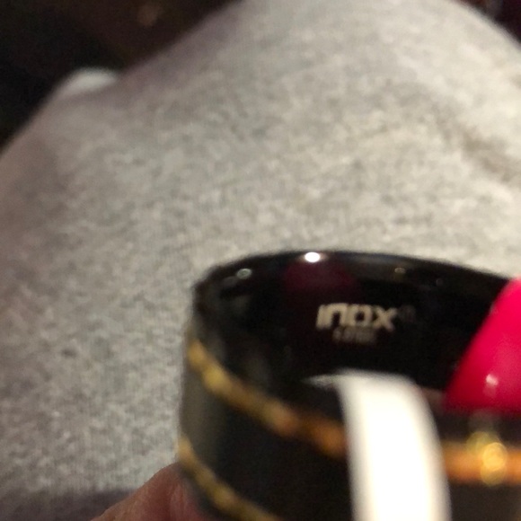 Inox | Accessories | New Inox Ring Men Titanium Blkgold Wedding 35 ...